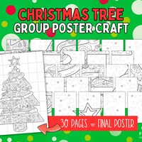 Let It Snow! Collaborative Poster Group Winter Bulletin Board Christmas ...