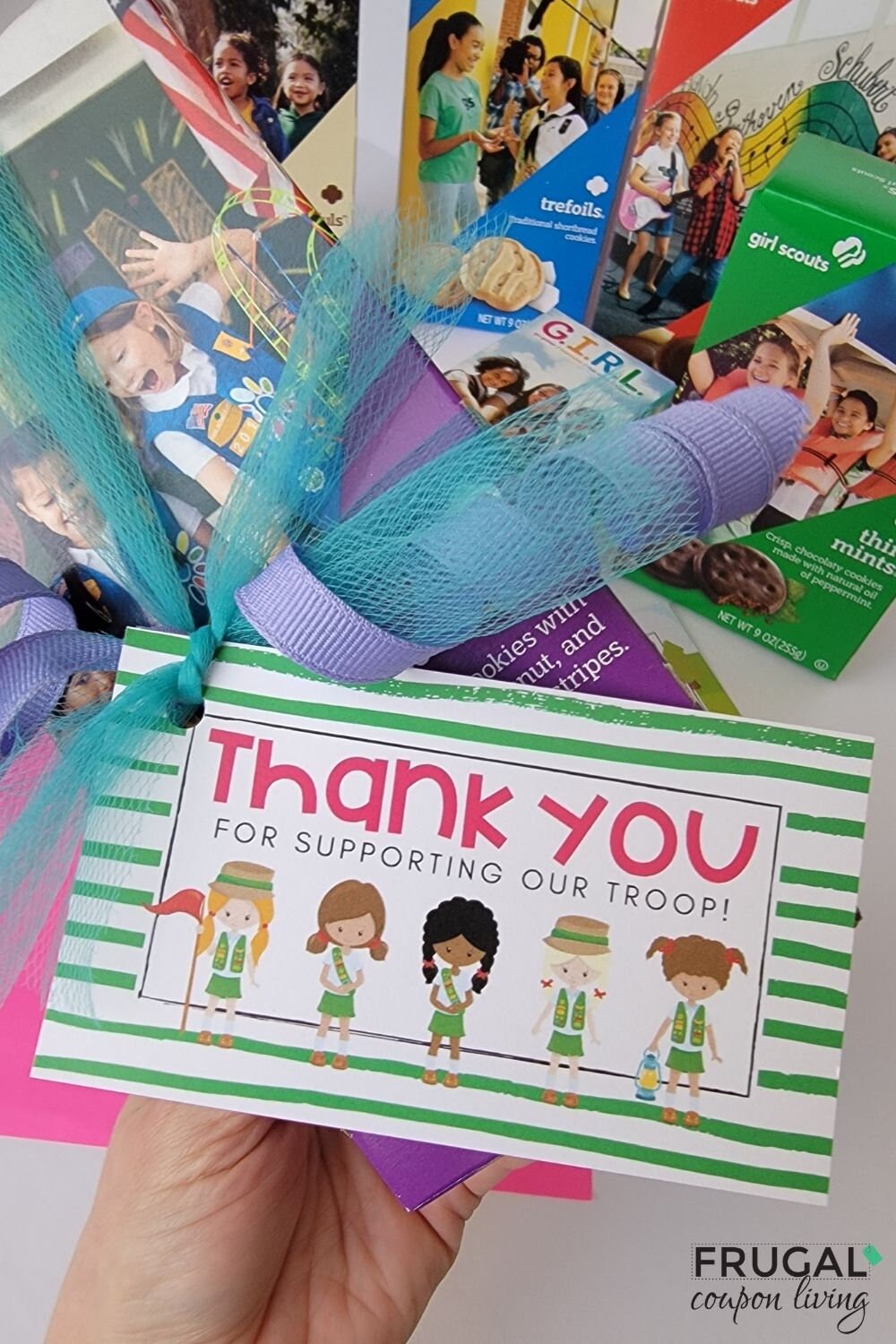 Girl Scout Thank You Tags | Four Girl Scout Thank You Cards Printable ...