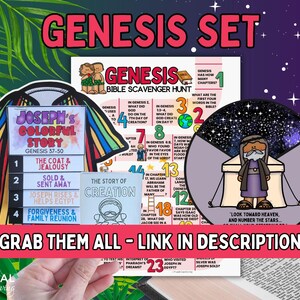 Days of Creation Bible Craft Printable, Genesis 1-2:3 Creation Booklet ...
