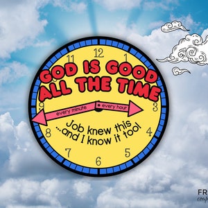 God is Good All the Time Craft for Kids, Book of Job Printable Clock ...