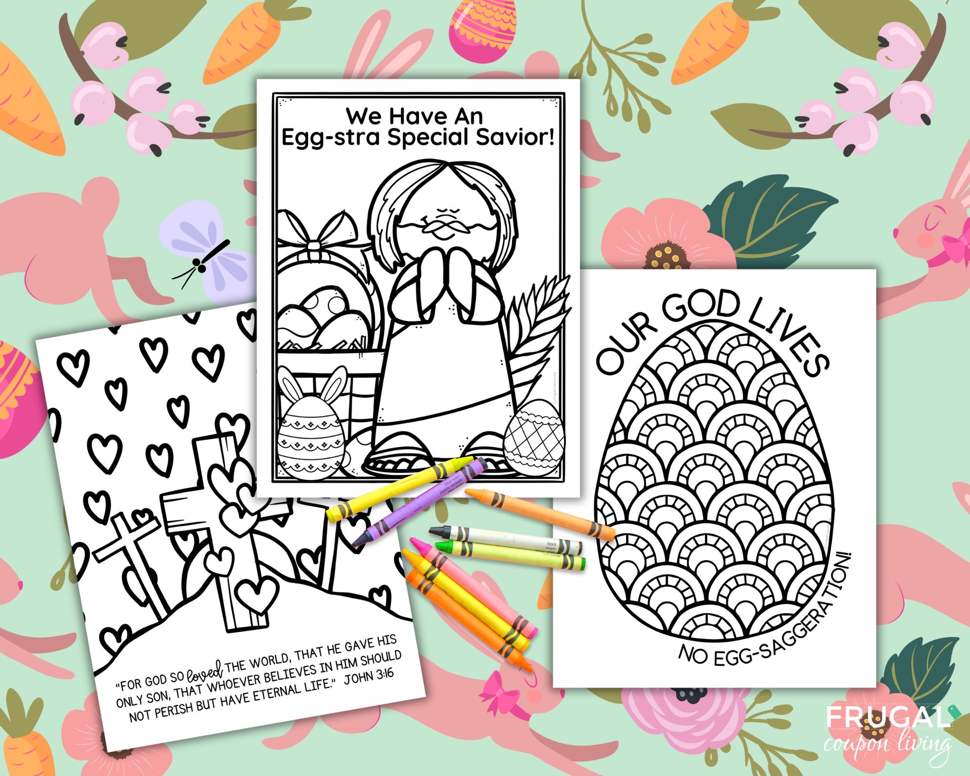 Easter Coloring Pages for Kids, Kids Church Easter Sunday School ...