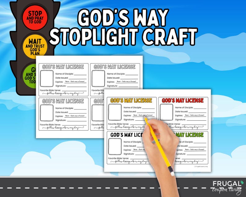Christian Stoplight Bible Craft for Kids, God’s Way Traffic Light Kit ...