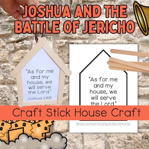 Joshua and the Battle of Jericho Craft Bundle for Kids, 10 Sunday ...