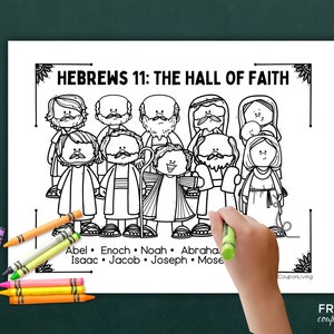 Hebrews 11 Hall of Faith Mini Flip Book | Printable Heroes of Faith ...