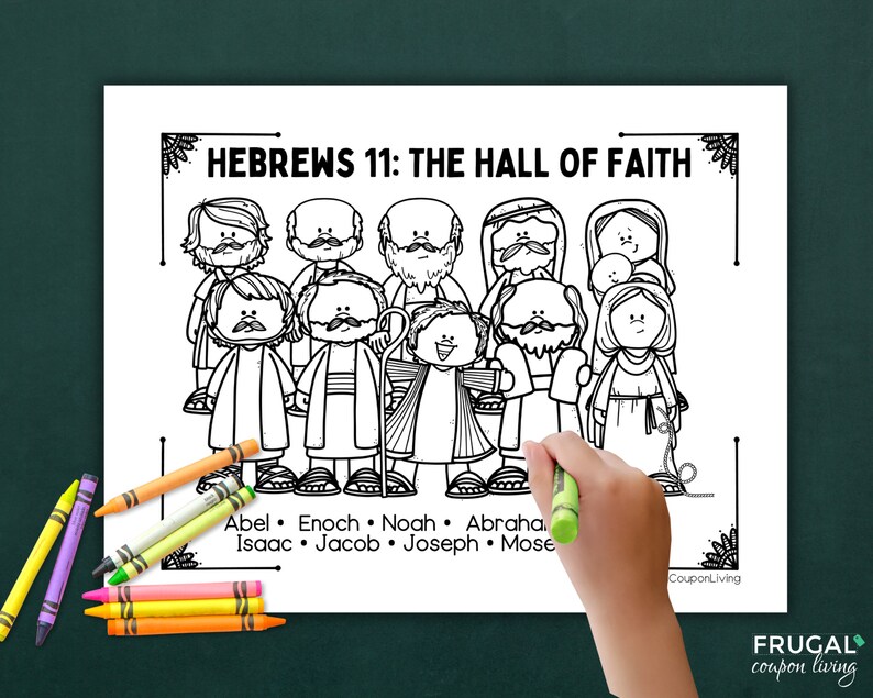Hebrews 11 Hall of Faith Mini Flip Book | Printable Heroes of Faith ...
