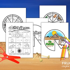 10 Plagues of Egypt Craft Wheel & Coloring Page Printable | Ten Plagues ...