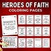 Hebrews 11 Heroes of Faith List Bible Crafts for Kids, Printable Hall ...