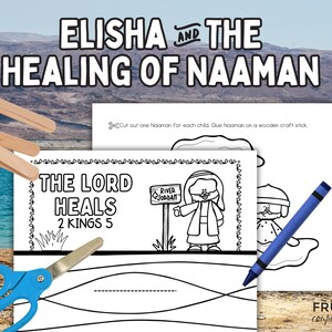 Elisha and Story of Naaman Healed of Leprosy, 2 Kings 5 Sunday School ...