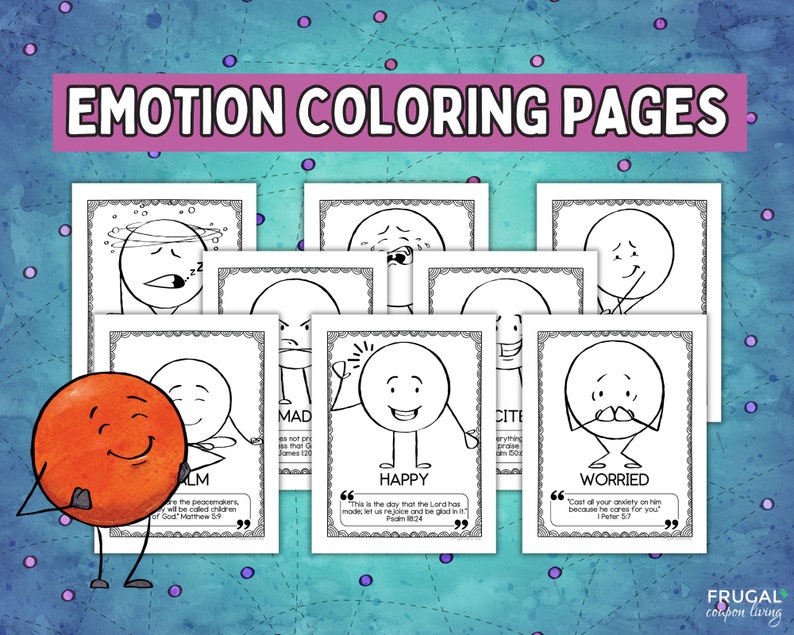 Biblical Emotions Wheel-printable, Mindfulness With Christ Feelings ...