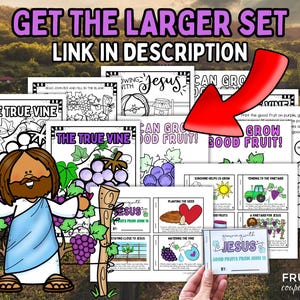 Grape Bible Craft Growing Good Fruit With Jesus, Galatians 5 Fruits of ...