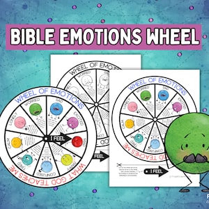 Biblical Emotions Wheel-printable, Mindfulness With Christ Feelings ...