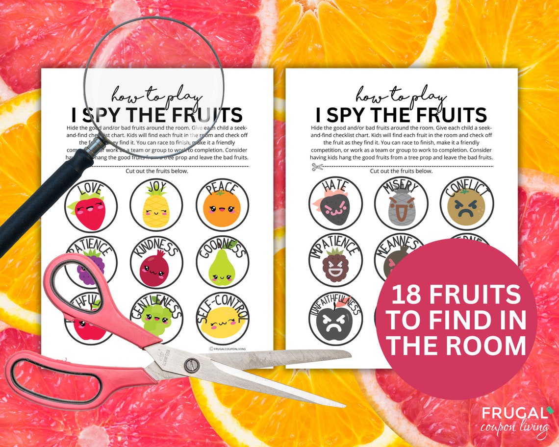 Fruits of the Spirit I Spy Kids' Activity, Fruit of the Holy Spirit ...