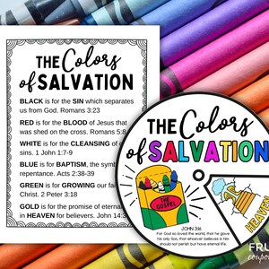 Gospel of Salvation Coloring Wheel, the Color Gospel Wheel Sunday ...