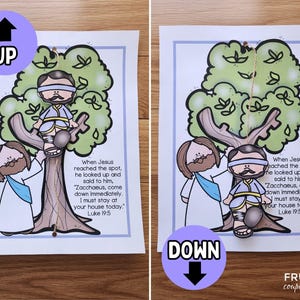 Jesus and Zacchaeus the Tax Collector Craft, Jesus Comes to Zacchaeus ...