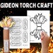 Gideon Torch Craft for Kids, DIY Paper Torch Gideon's Army of 300, 3-D Torch Printable for ...