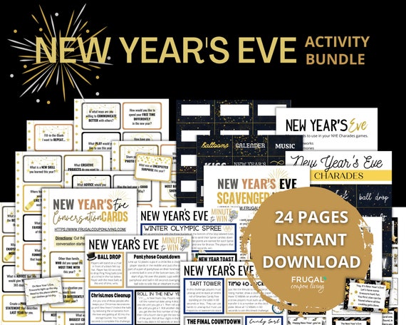 Fun New Year's Eve Activity Bundle | Huge Set New Year Games with NYE ... Fun New Year's Eve Activity Bundle | Huge Set New Year Games with NYE ...