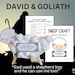 David and Goliath Bible Craft for Kids, David the Shepherd Boy Sheep ...