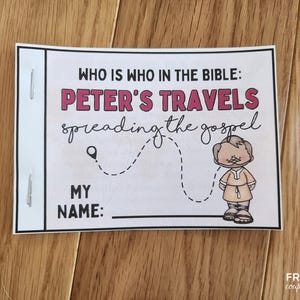 Life of Peter Bible Craft for Kids, Jesus' Disciple Peter Travels ...