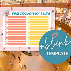 Mall Scavenger Hunt Ideas | Group Scavenger Hunt at the Mall | Mall ...