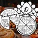 Give Thanks Thanksgiving Prayer Kids Coloring Wheel Printable Craft, I ...
