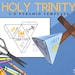 Holy Trinity Pyramid Printable Template, God 3-in-1 Trinity Sunday ...