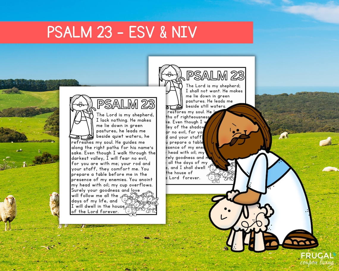 Psalm 23 Printable Craft for Kids | the Lord is My Shepherd Sunday ...