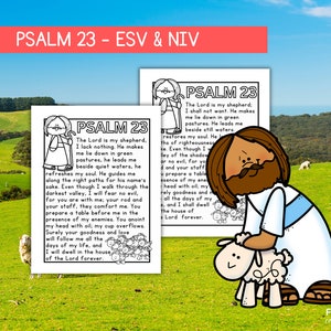 Psalm 23 Printable Craft for Kids | the Lord is My Shepherd Sunday ...