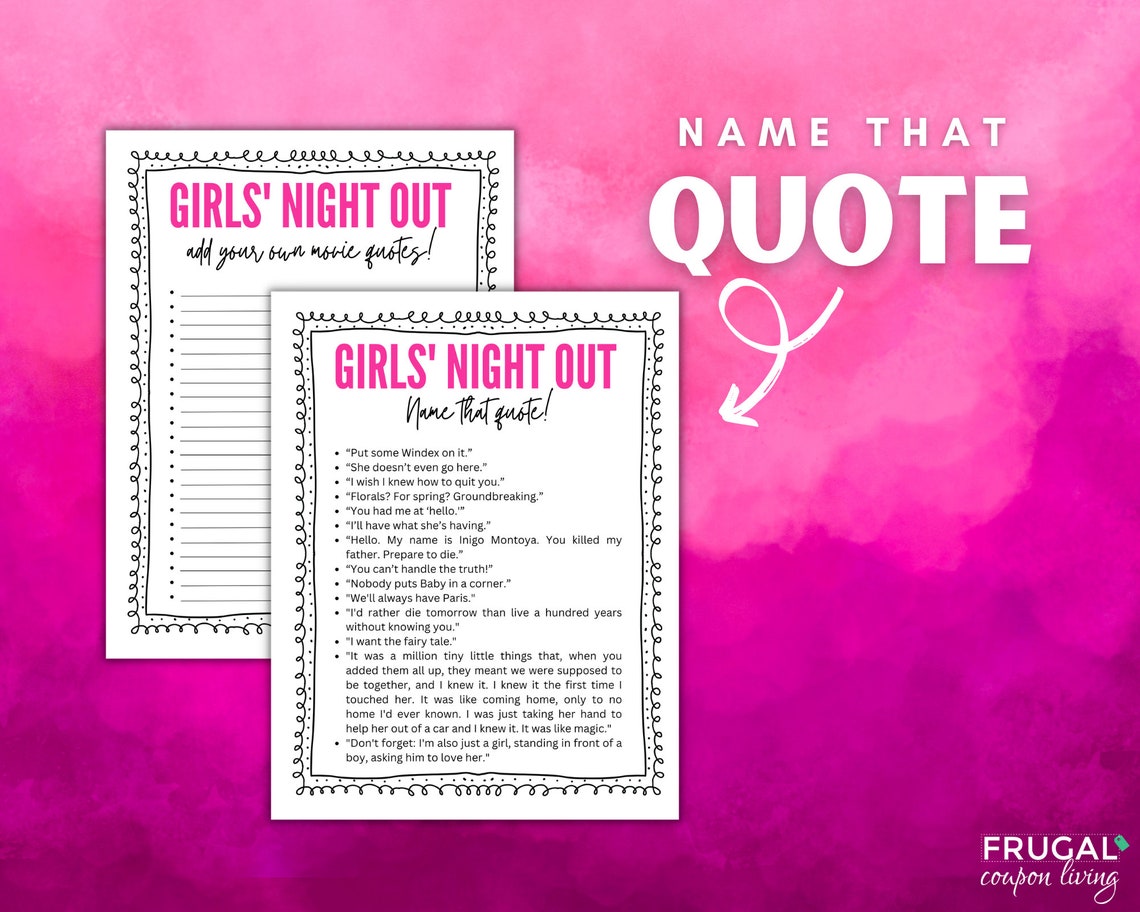 Girls Night Games Printable 17 Ladies Night Out Games - Etsy