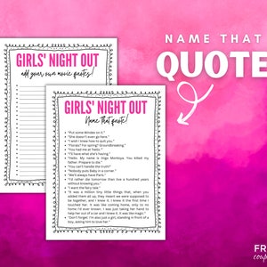 Girls Night Games Printable, 17 Ladies Night Out Games, Galentine's Day ...
