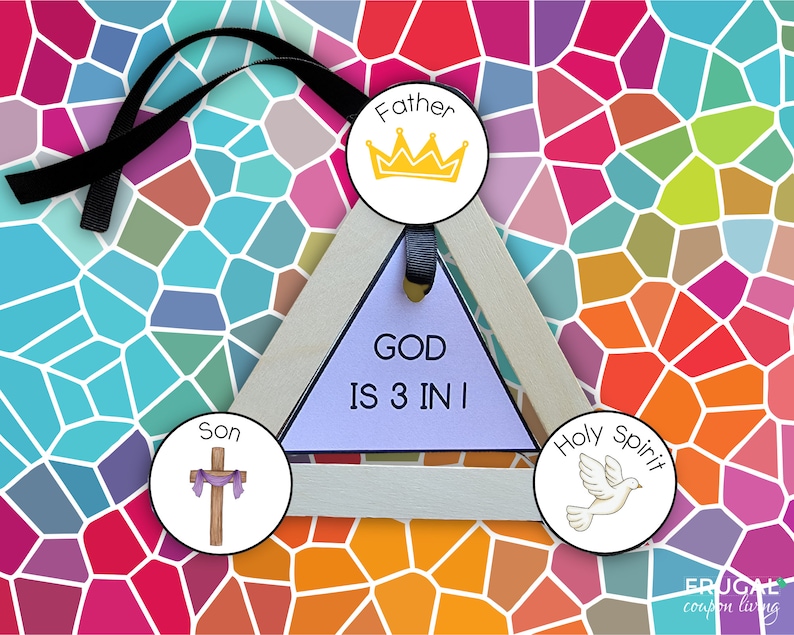 Holy Trinity Triangle Stick Craft, God is 3-in-1 Father, Son, Holy ...