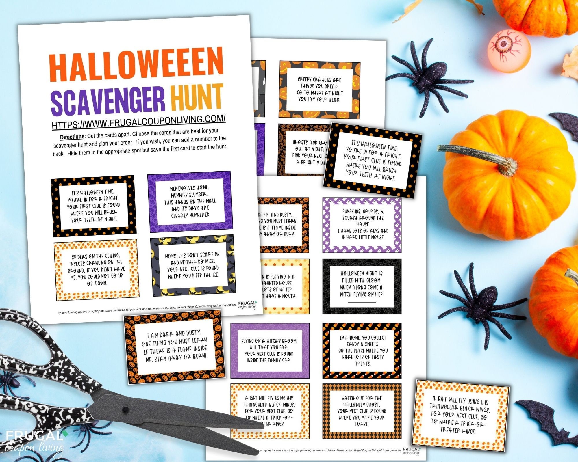 Halloween Scavenger Hunt for Kids Indoor Outdoor Halloween - Etsy
