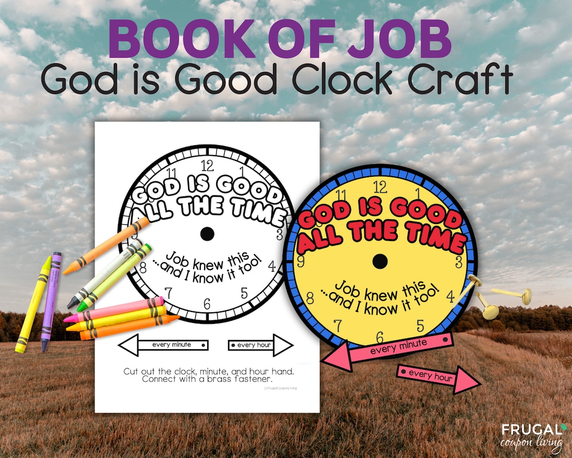 The Book of Job Craft Set Printable, Cute Bible Activities for Kids ...