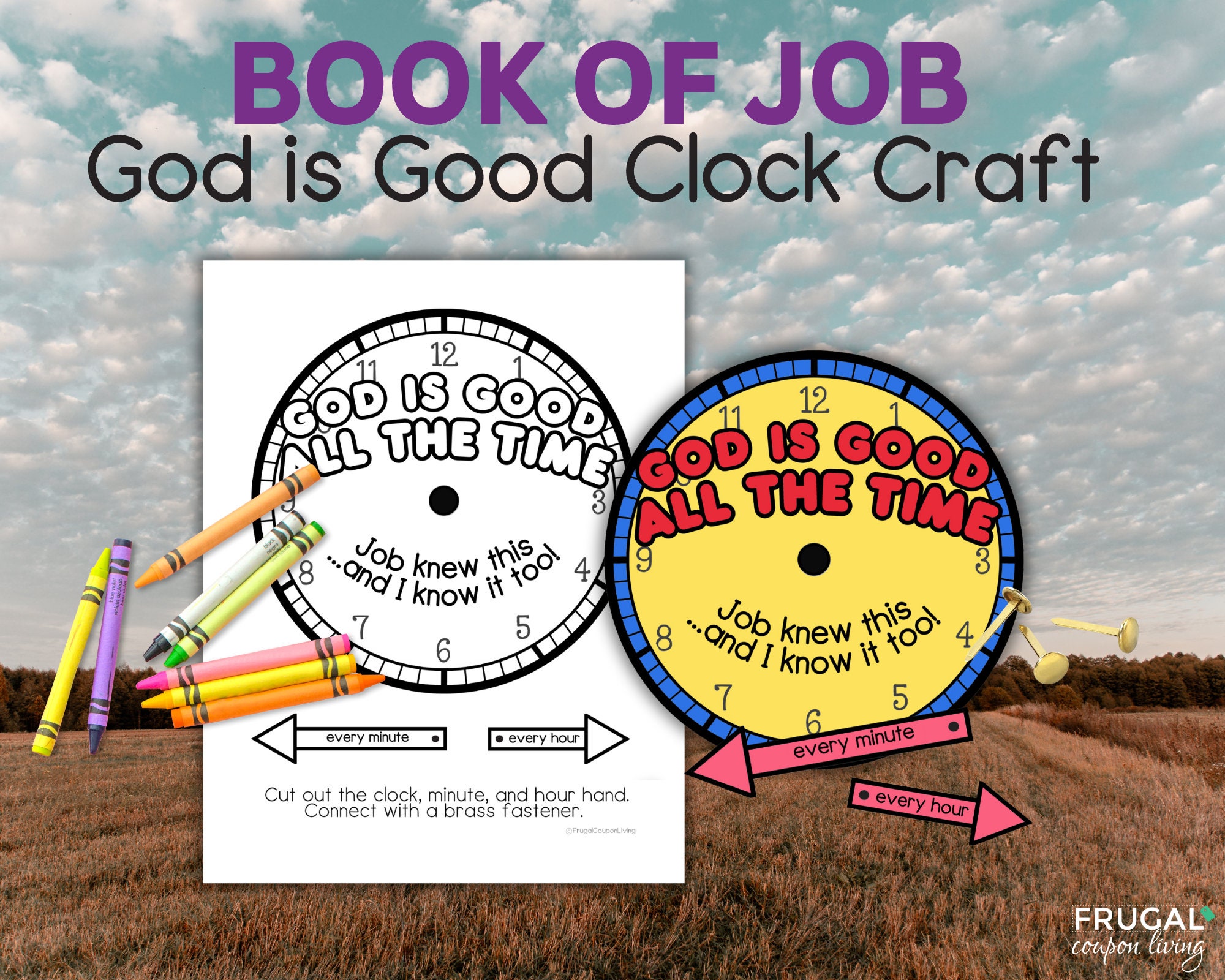 The Book of Job Craft Set Printable, Cute Bible Activities for Kids ...