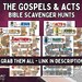 Mark Bible Scavenger Hunt, the Life and Ministry of Jesus New Testament ...