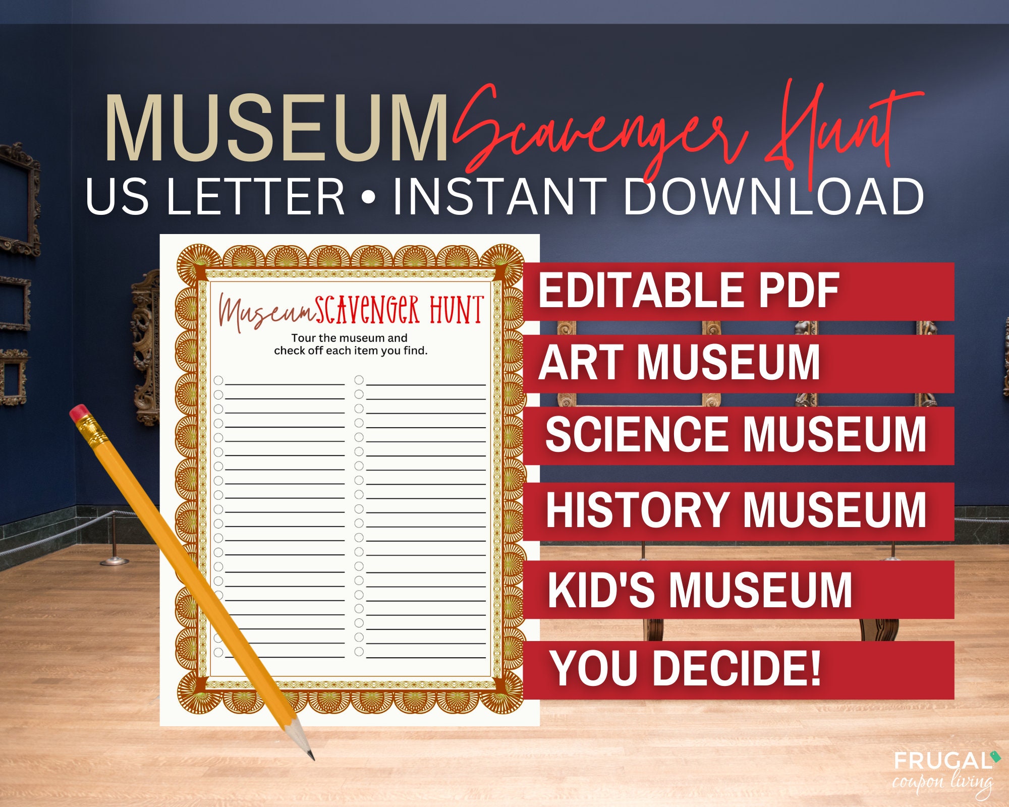 Museum Scavenger Hunt Printable Fun Art Museum Scavenger - Etsy