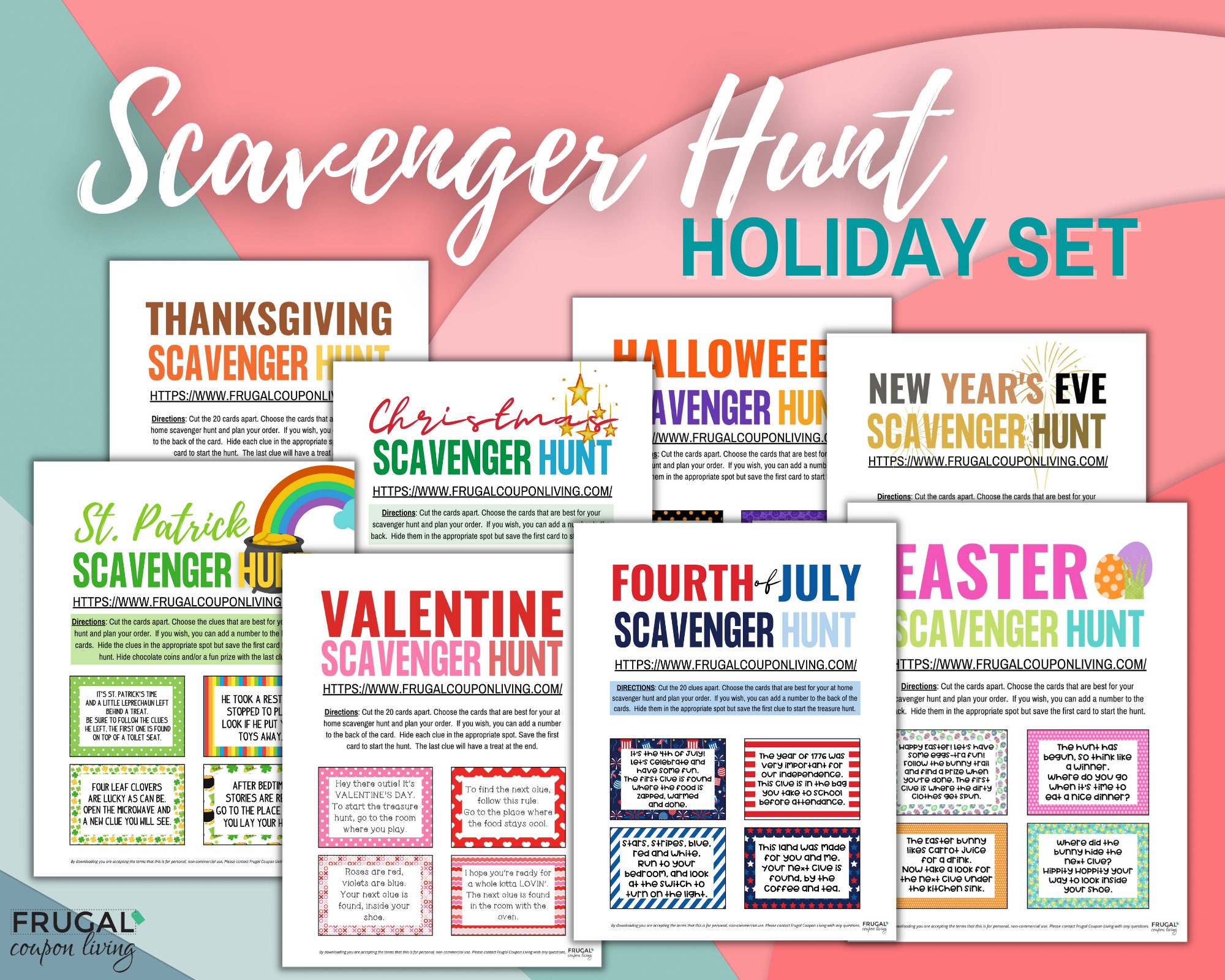 8 Scavenger Hunts for Kids at Home | 160 Year Round Holiday Treasure ...