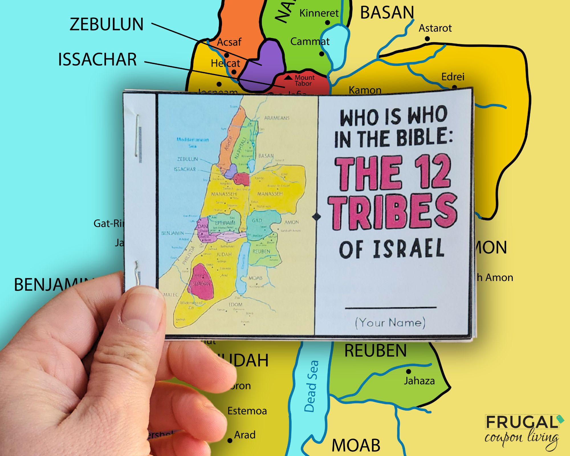 12 Tribes of Israel Bible Craft Story Book, 12 Tribes of Judah Facts ...