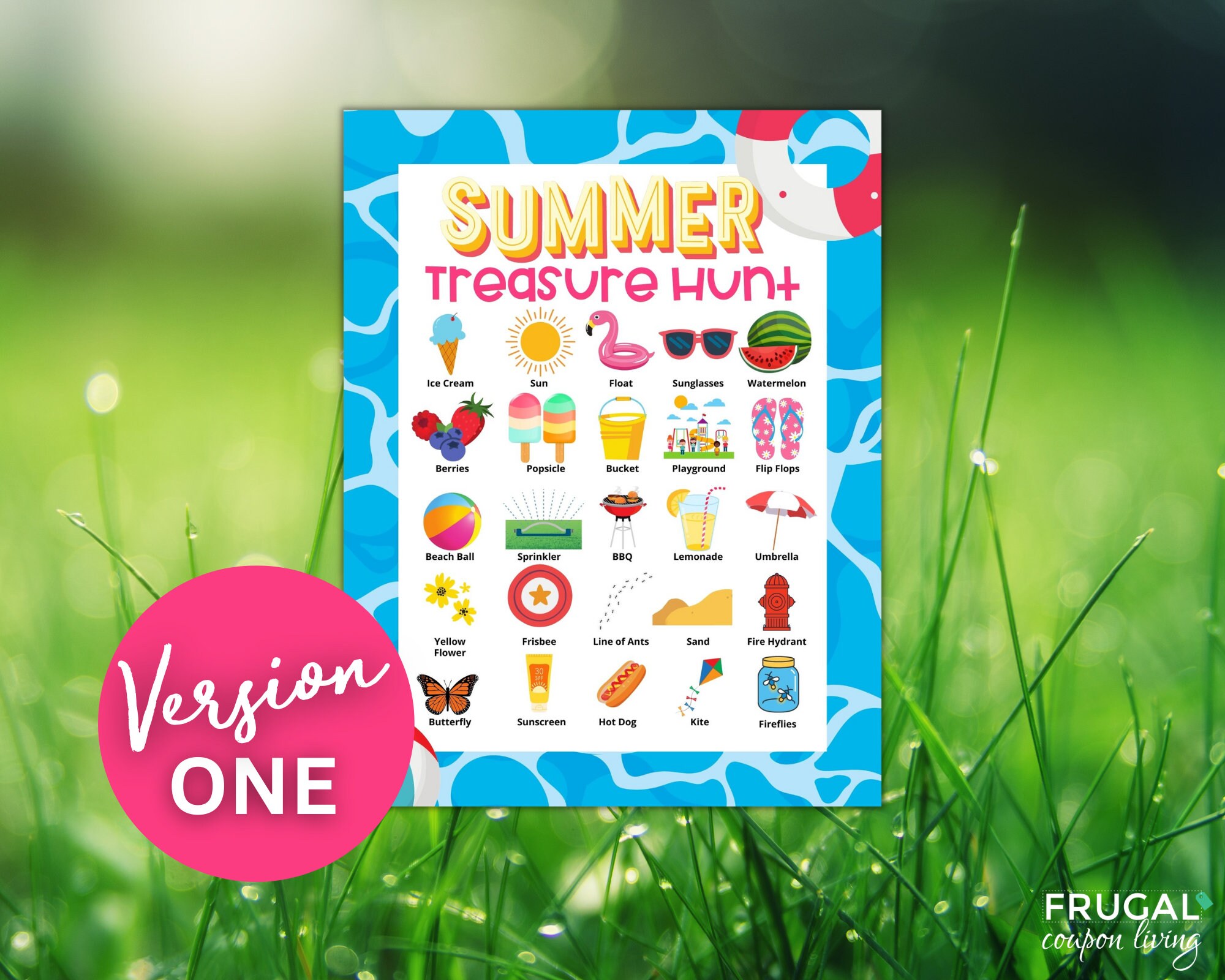 Summer Scavenger Hunt Printable Easy Summer Scavenger Hunt - Etsy