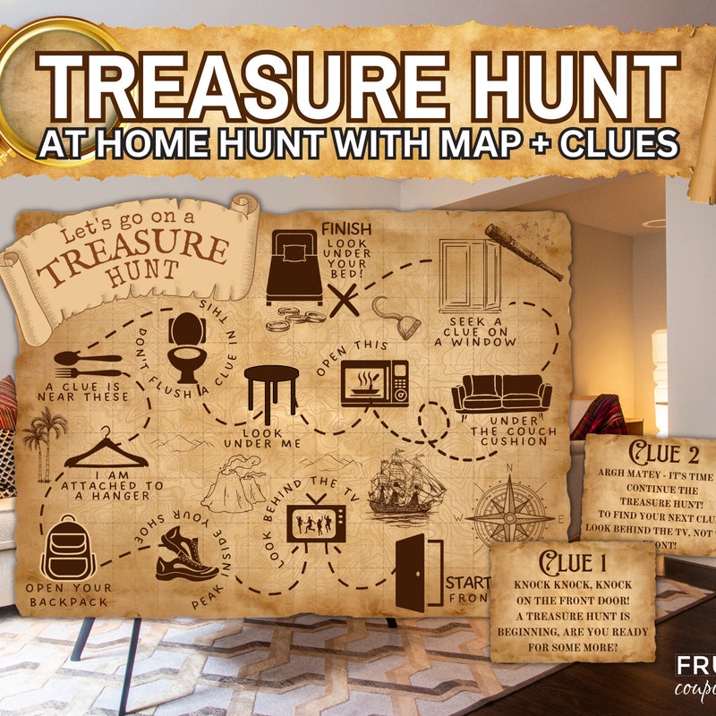 Treasure Map for Kid - Etsy