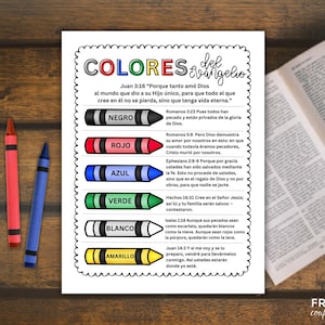 Gospel in Spanish Plan of Salvation Printable for Kids | Crayon Gospel ...
