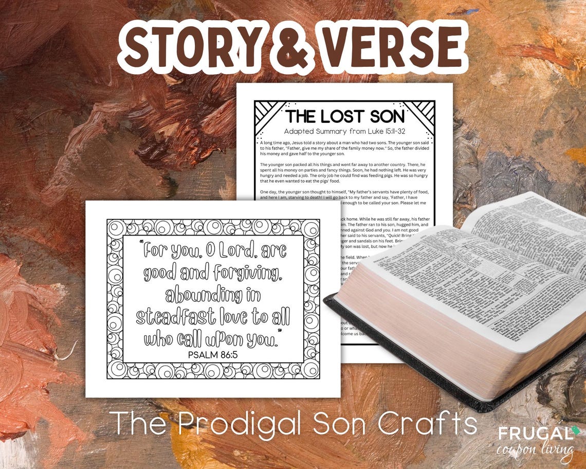 The Prodigal Son Craft Bundle for Kids, Parable Luke 15 the Lost Son ...