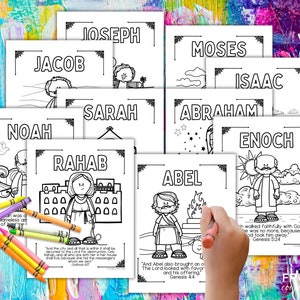 Heroes of Faith Hebrews 11 Printable Coloring Pages, Hall of Faith ...