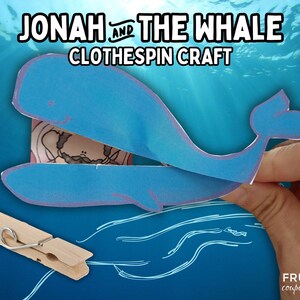 Jonah and the Whale Craft for Kids, Story of Jonah Interactive Bible ...