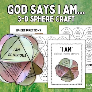 My Identity in Christ Craft Set for Kids, God Says I Am Scriptures Set ...