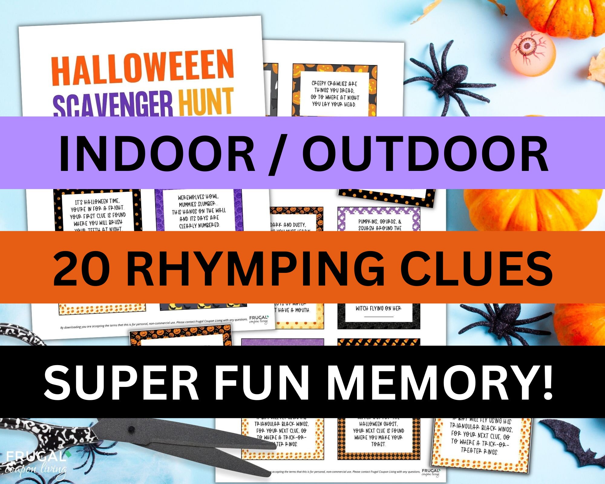 Halloween Scavenger Hunt for Kids Indoor Outdoor Halloween - Etsy