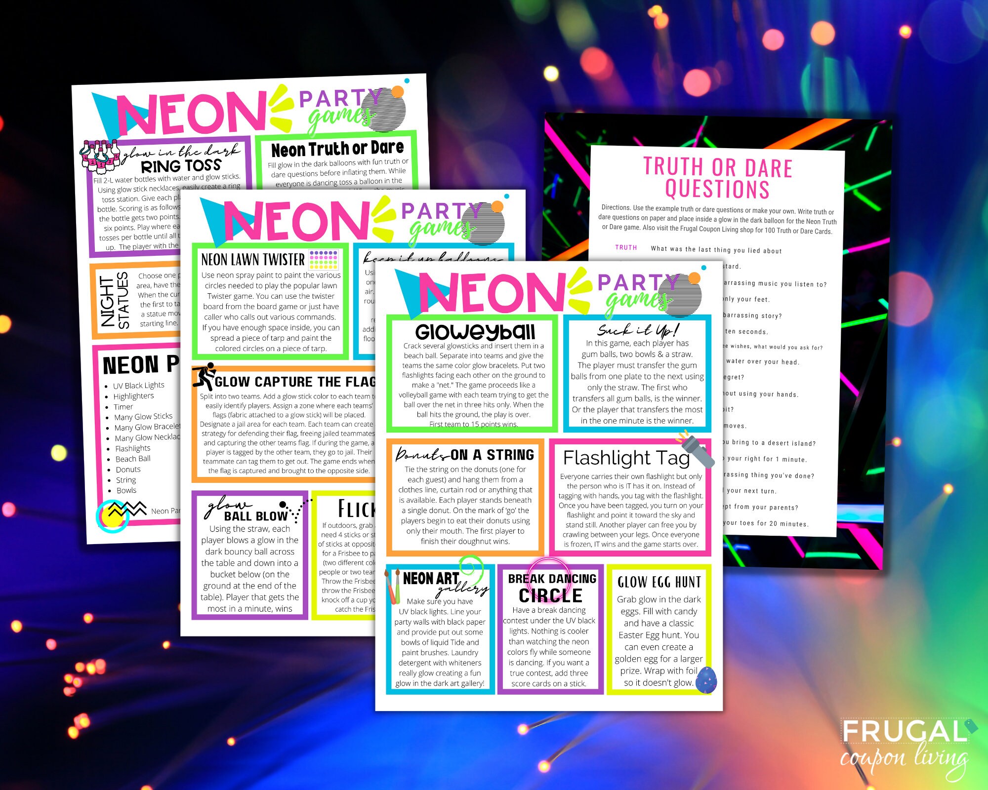 Glow in the Dark Party Ideas | 16 Neon Birthday Party Games ...