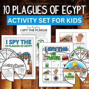10 Plagues of Egypt Printable Activity Set | Ten Plagues of Moses ...