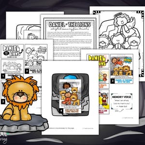 Daniel and the Lions Craft for Kids, Daniel in the Lions' Den Bible ...