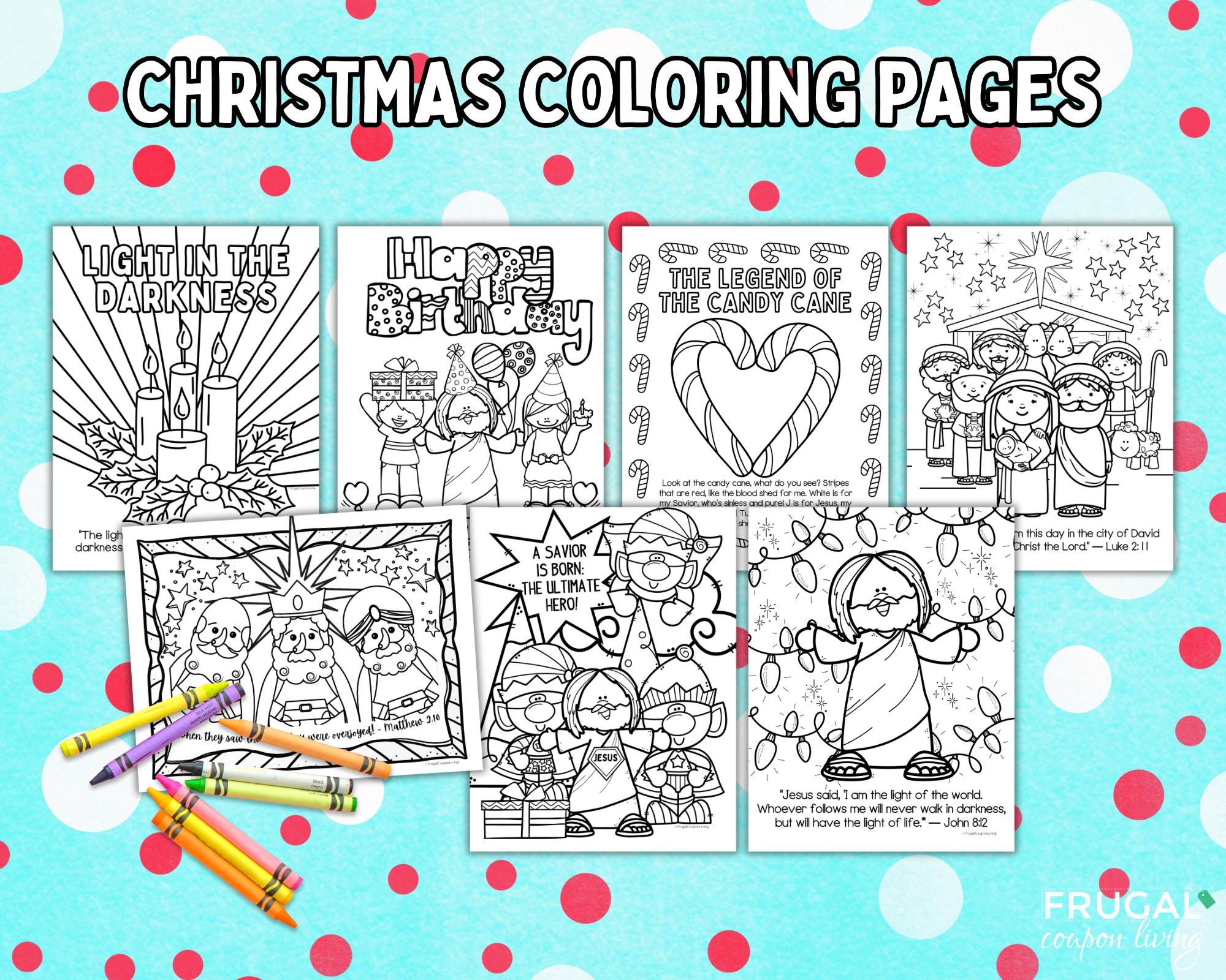 Christian Christmas Coloring Pages, Kids Christmas Sunday School ...