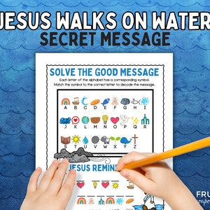 Jesus Walks on Water Bible Story Bundle, Matthew 14:22-33 Stories of ...